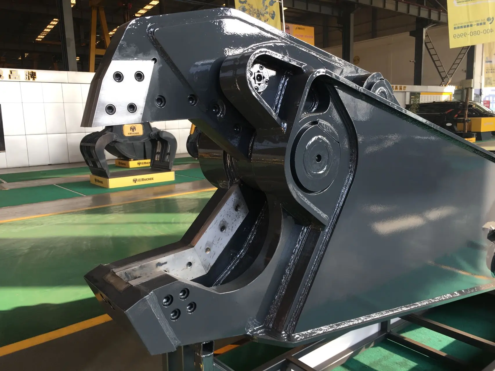 Monde New Excavator Demolition Shear Boom Installation Arm Fitted ...