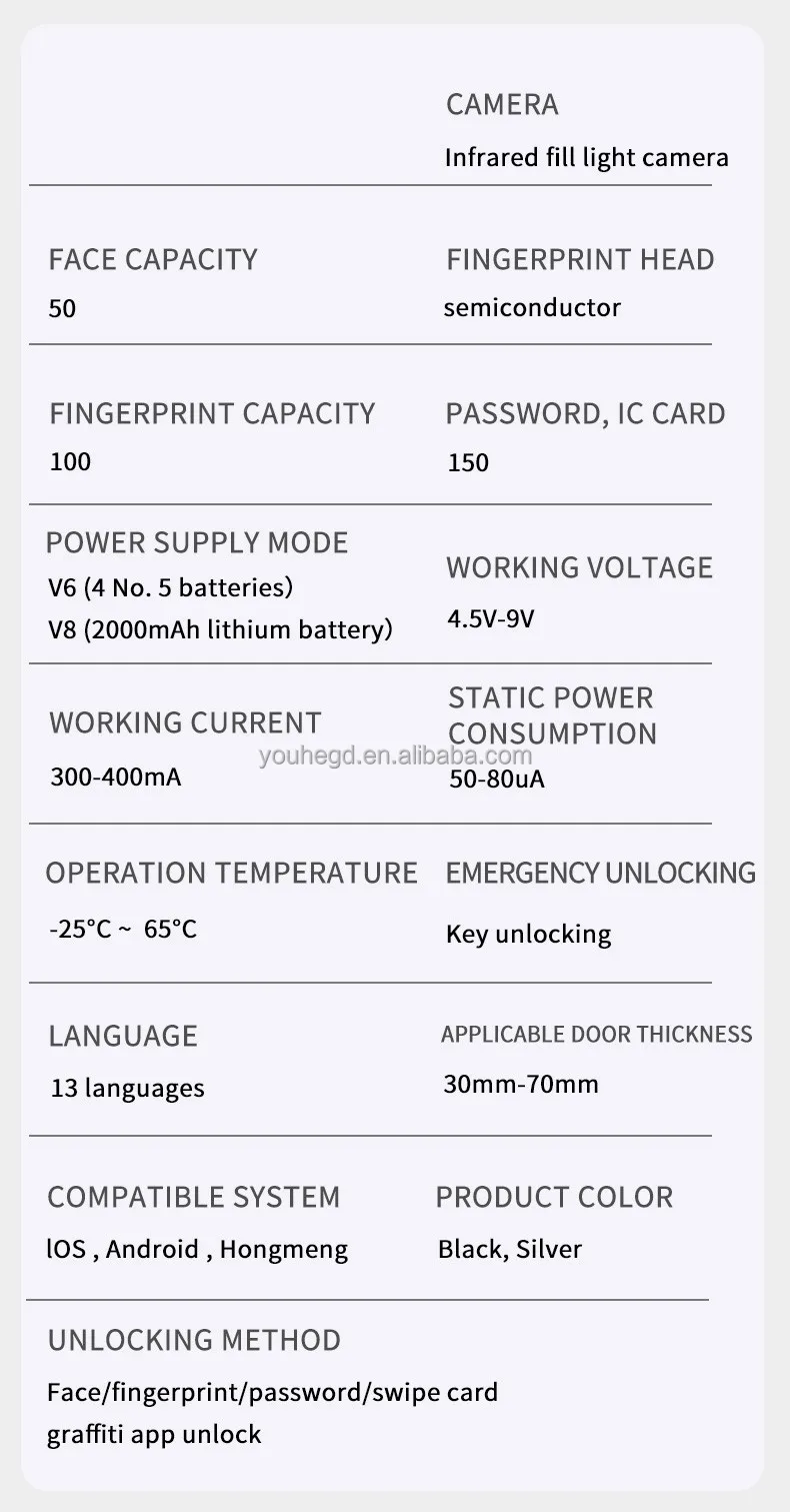 Old Iron Door Modified Bull Head Fingerprint Lock - Secure & Smart