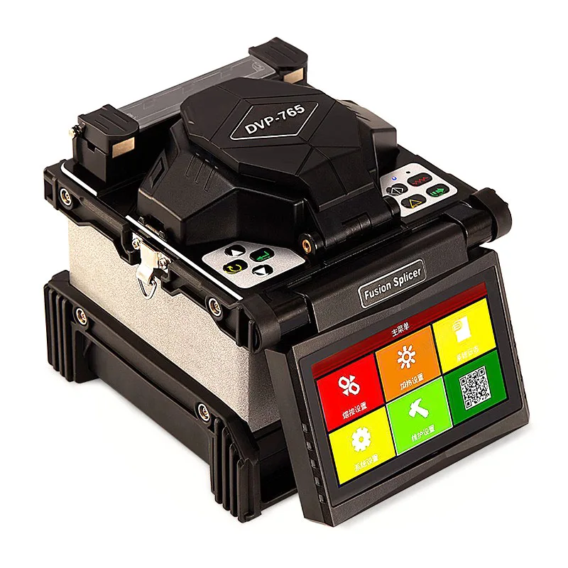 Fiber optic fusion splicer Machine DVP-765 Multi-language FTTH Fiber ...