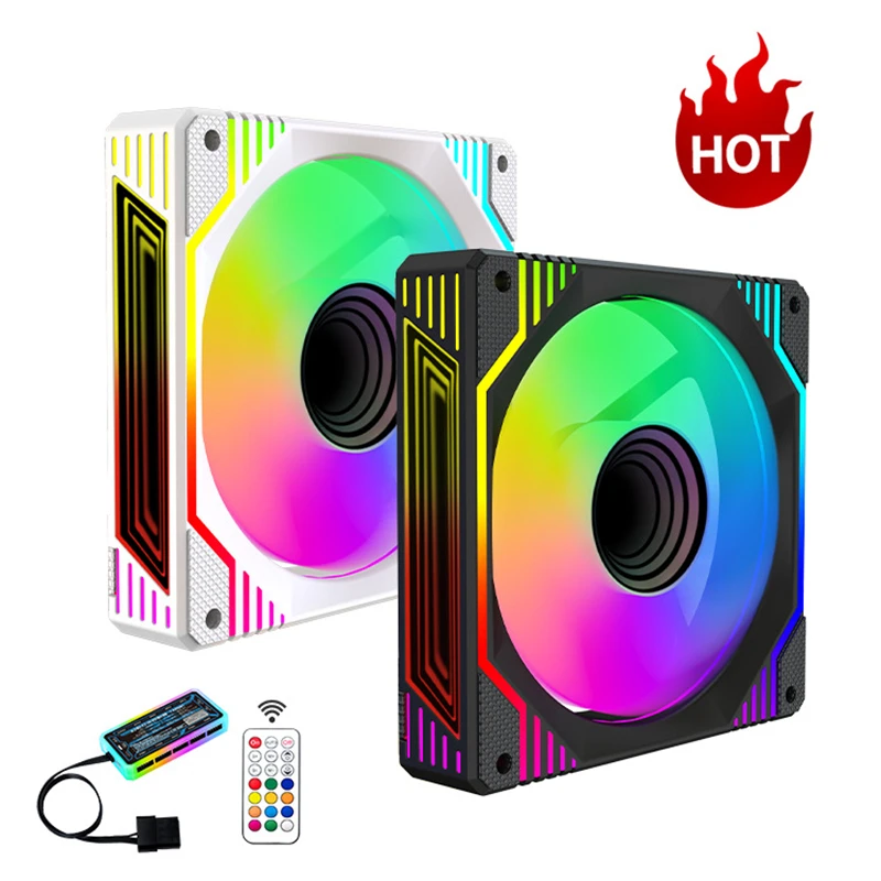 Factory Price Computer Rgb Fan 6pin Interface Rgb Gaming Fans 120mm ...