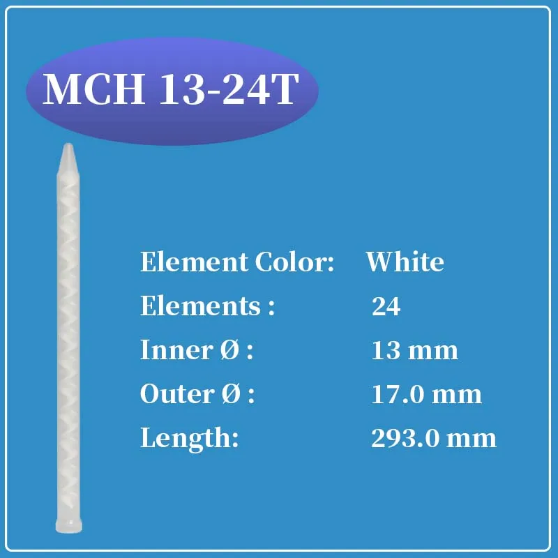 SULZER MIXPAC MCH 13-24T STATIC MIXERS Mixing Clamb Bell Inner ...