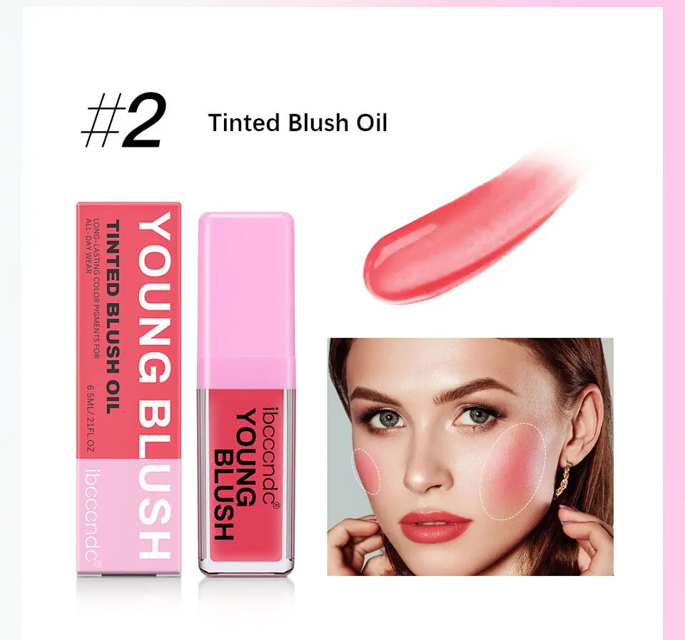 Ibcccndc Color Changing Blush Oil - Moisturizing & Pigmented