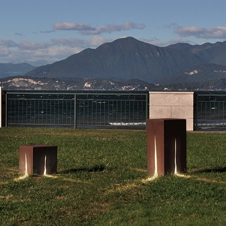Low Bollard Light Bollard Light Outdoor Motion Lawn Light Garden ...