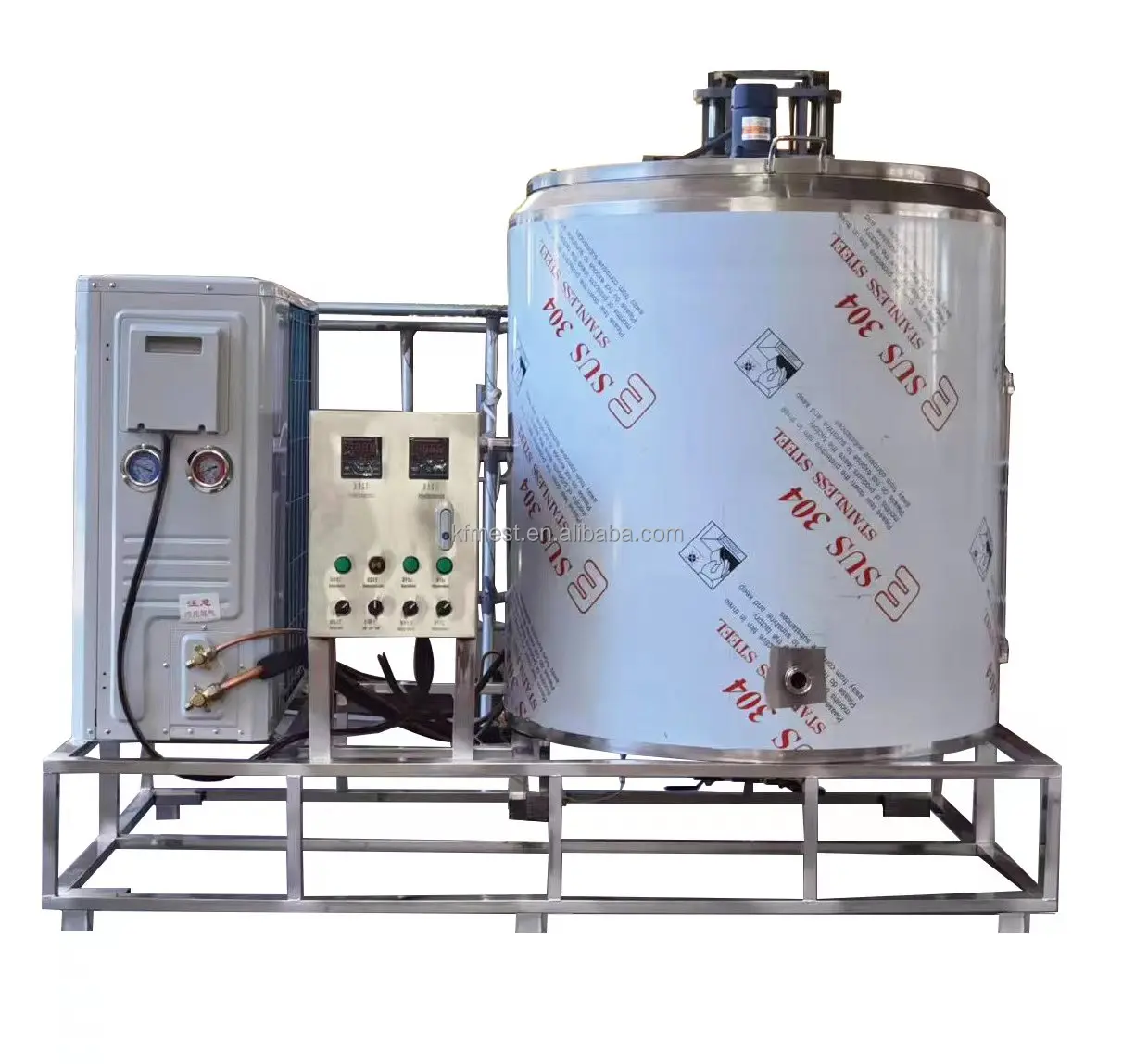 Milk Cooling Machine Fresh Milk Refrigerated Storage Tank Vertical And Horizontal Beverage ...