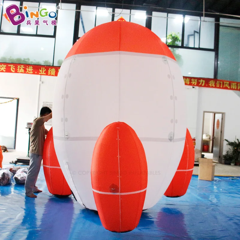 Inflatable Space Plane Rocket Ship Blow up Cartoon Rocket Model Custom ...