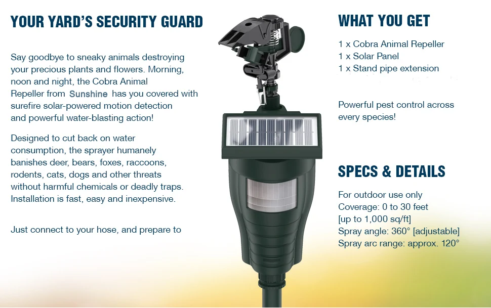 SUNSHINE Solar Power Automatic Watering System Garden Watering ...