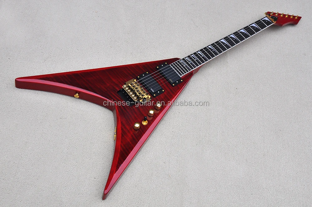 Flyoung Flying V Electric Guitar - Affordable 6-String Mahogany Model ...