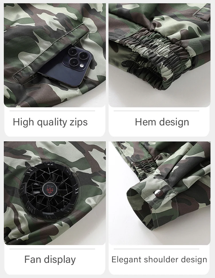 Summer Cool Must Have Multi Pocket Front Rear Reflective Strip Design ...