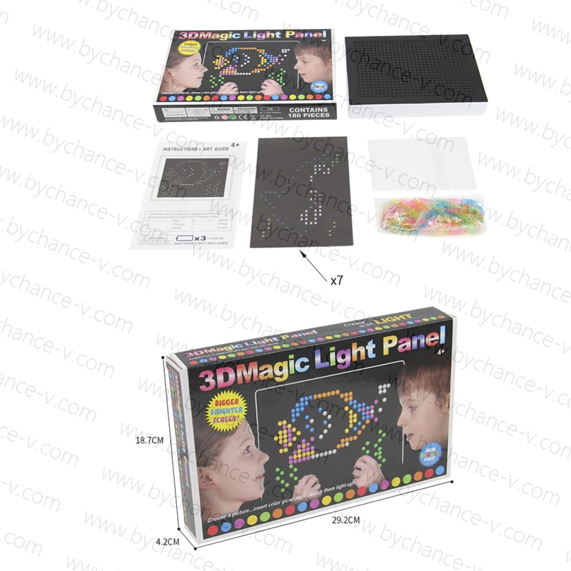 Educational Toy Insert Assembly Brick Toy 276pcs Creative Nail Diy Toy ...