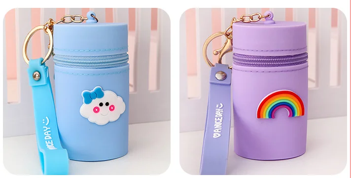 Cute Bucket Portable Bucket Coin Purse Silicone Coin Bag Sundries ...