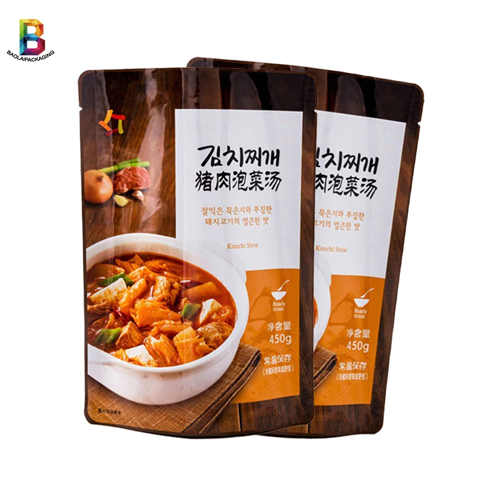 Aluminum Foil Retort Food Cooking Soup Plastic Packaging Boiling Pouch ...