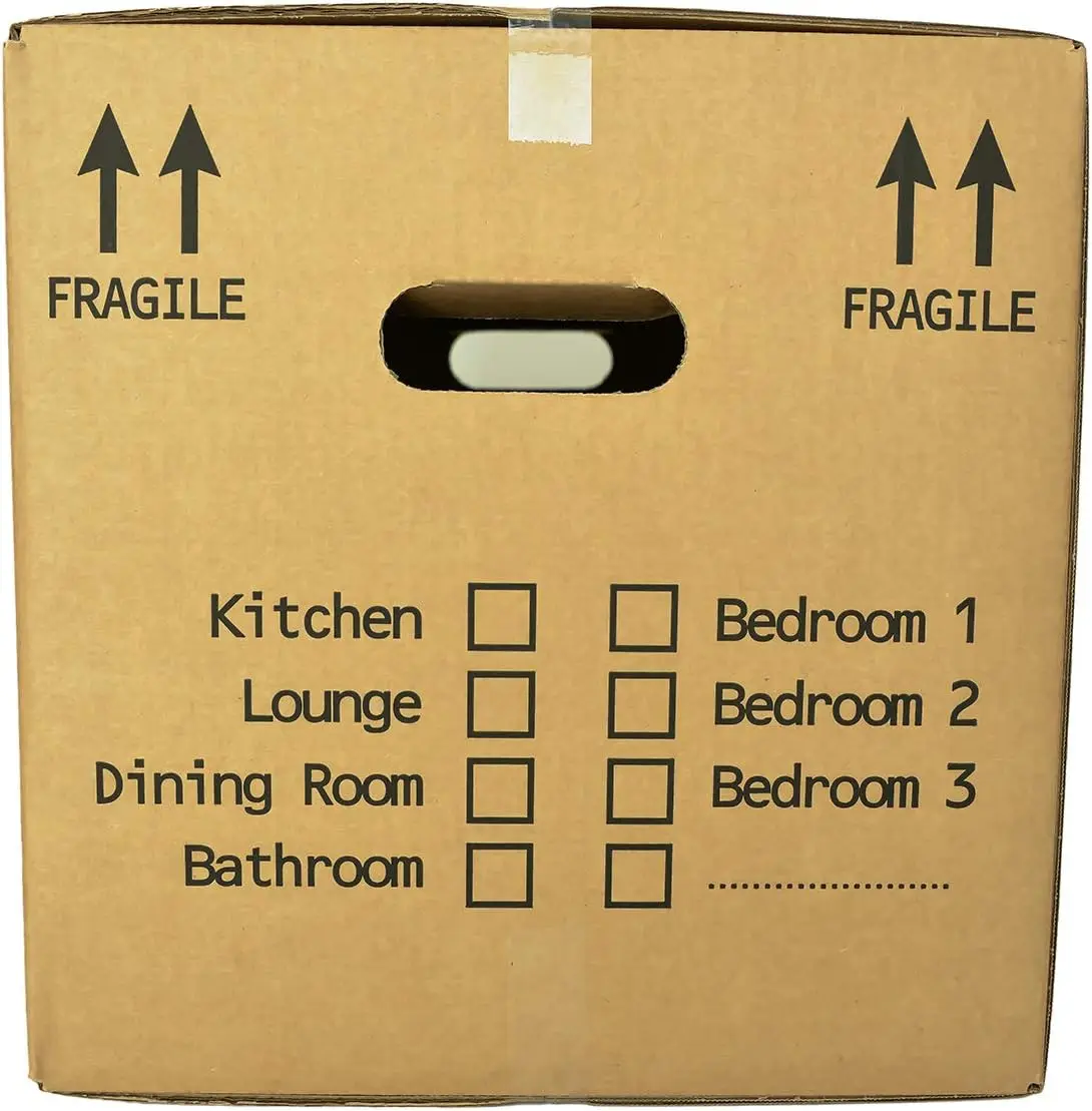 Strong Cardboard Packing Boxes - Ideal for Moving & Storage