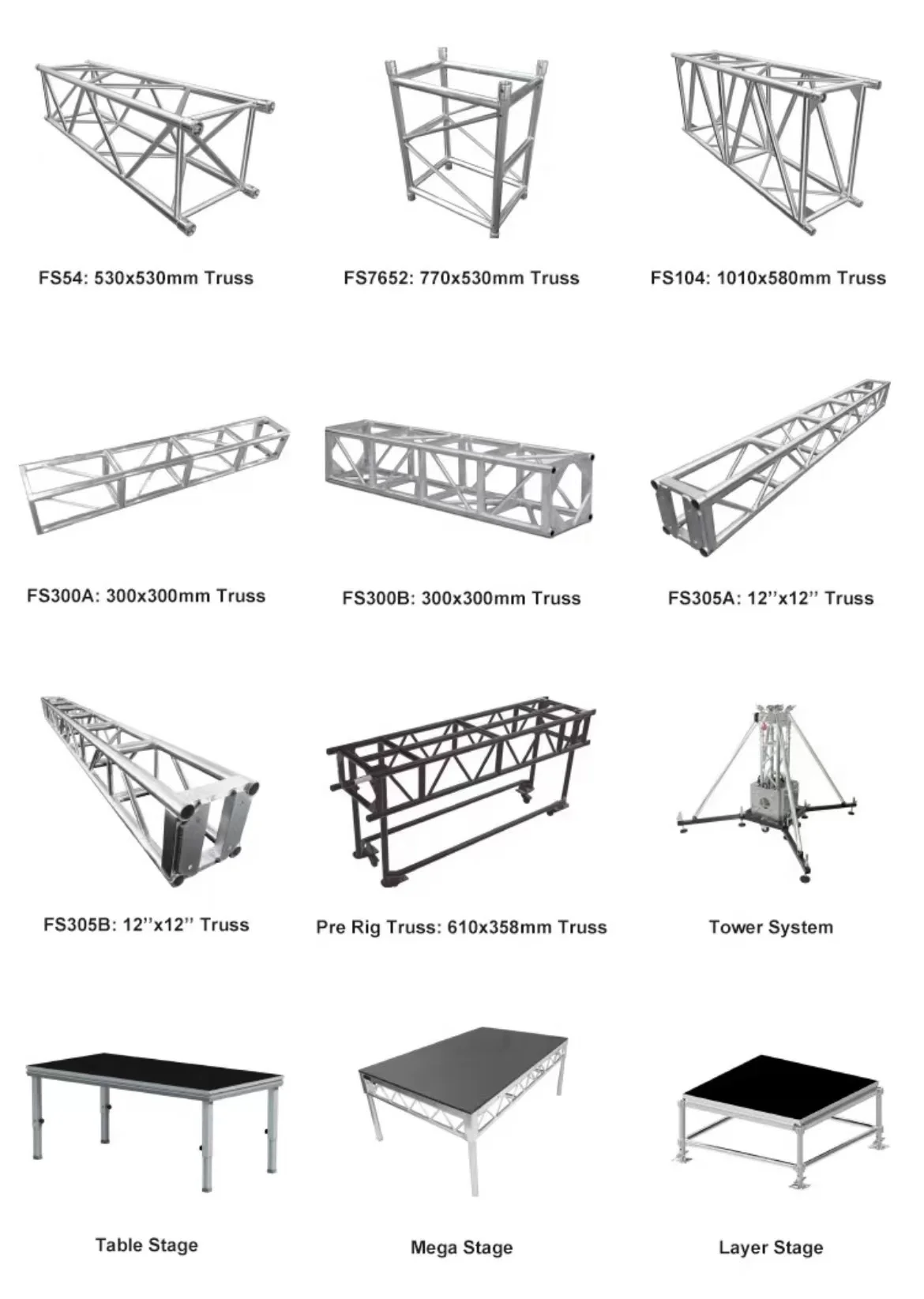 Outdoor Concert Stage Truss Project - Custom Sizes & Quality