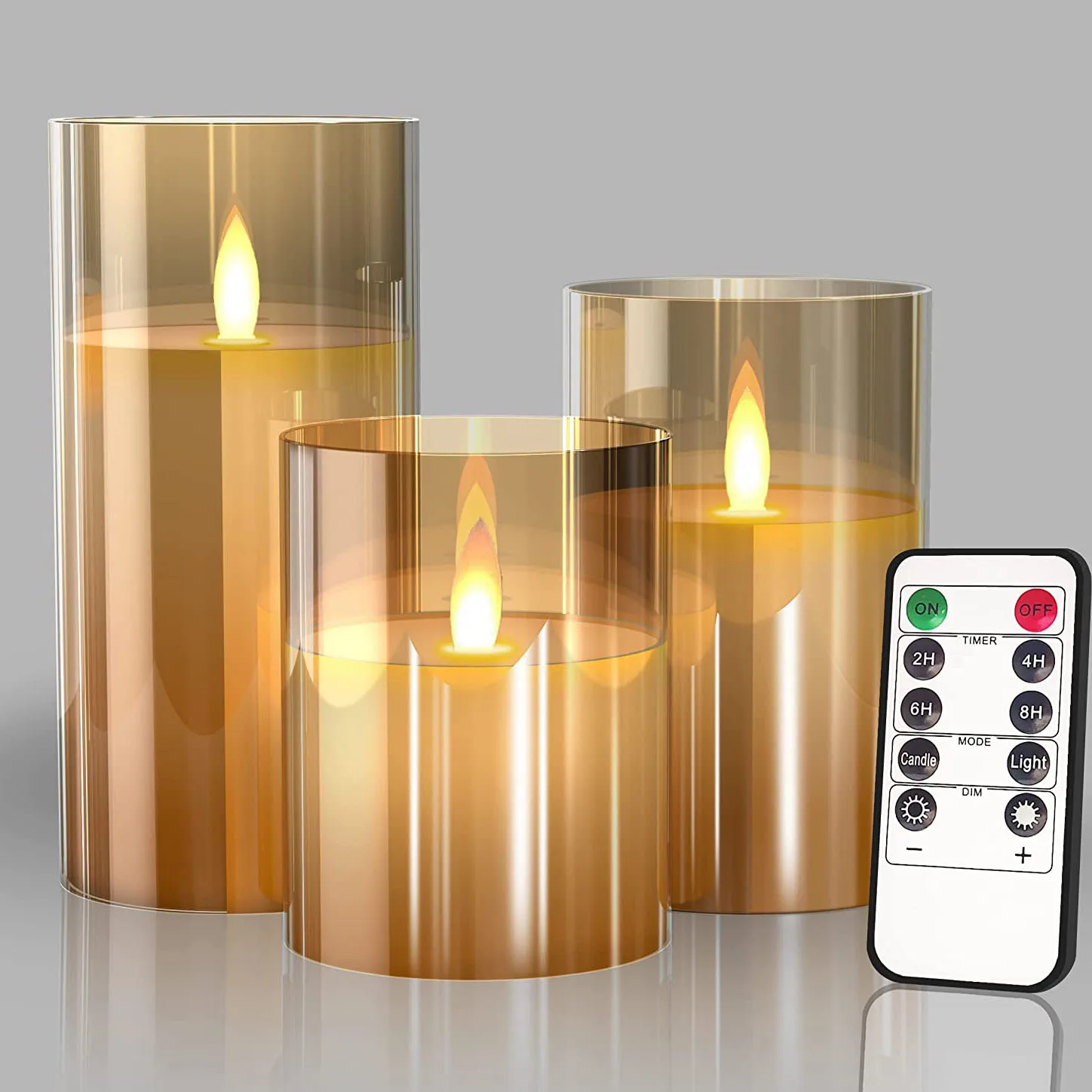 Real Wax Electric Tea Lights - Flameless Candles with LED