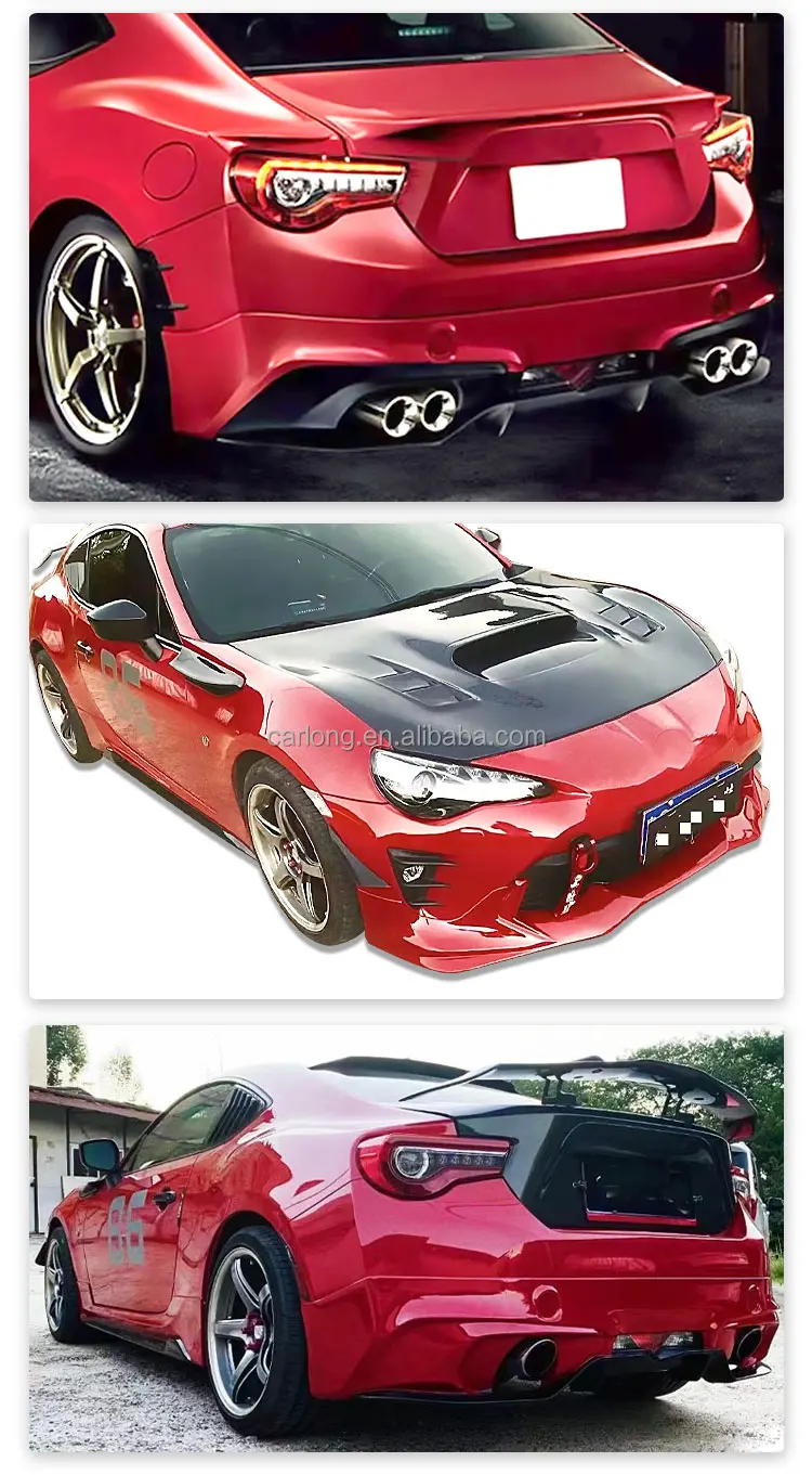 Car Body Kits for Toyota GT86 2017-2019 to TR Style Whole Set Bodykit ...