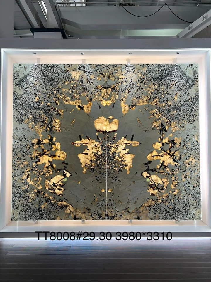 Pandora White Marble - Translucent Stone for Interior Stairs