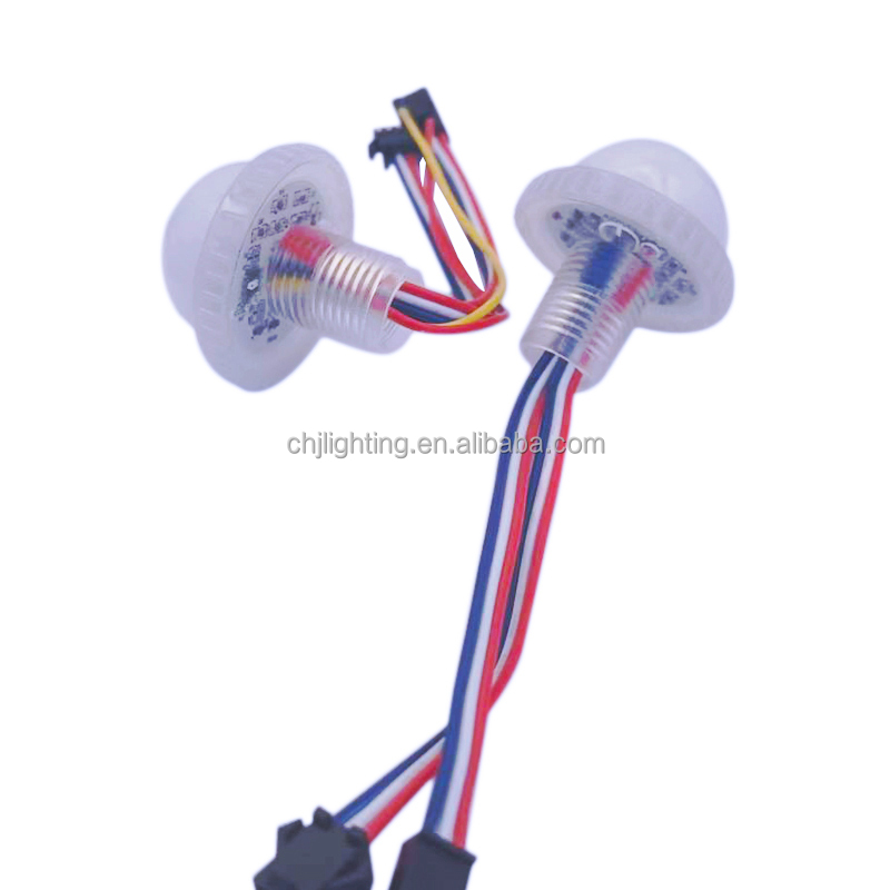 Programmable IP65 Landscape Carnival Cabochon Milky White Shell RGB ...