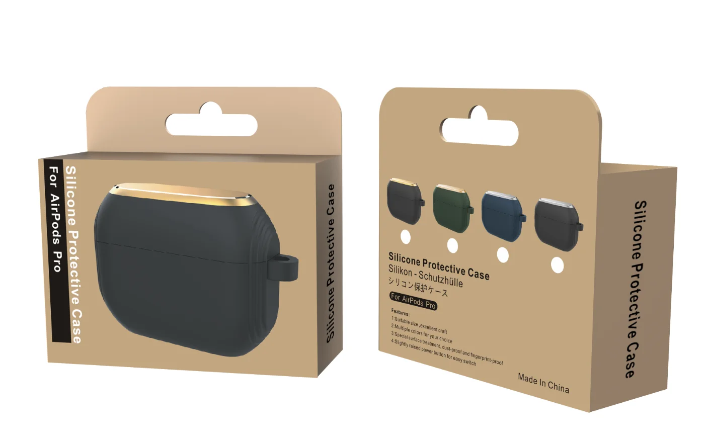 Free Sample Earphone Case For Apple Custom Logo Replacement Case For ...