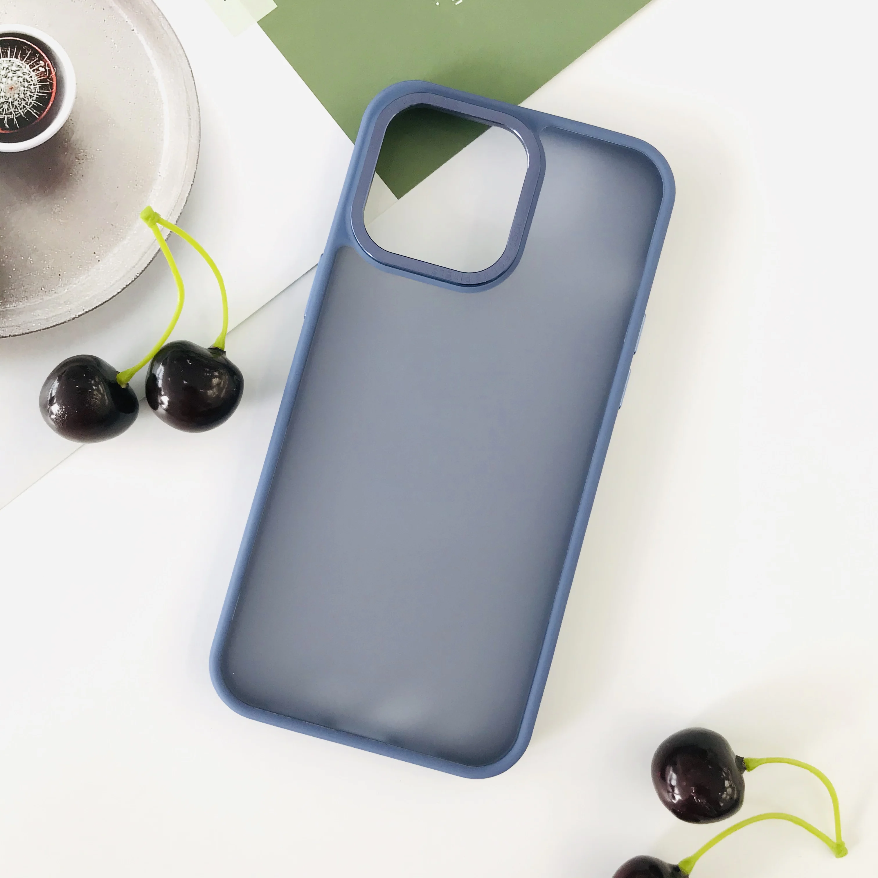 Luxury Matte Hard Pc Cell Phone Case For Iphone Metal Button Phones ...