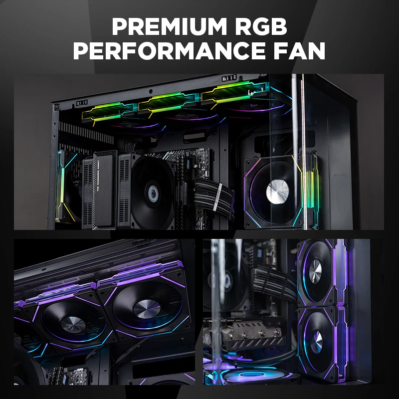 ARGB 5V 3-pin and 4-pin PWM Silent Computer Fan CPU Fan 120mm case ...