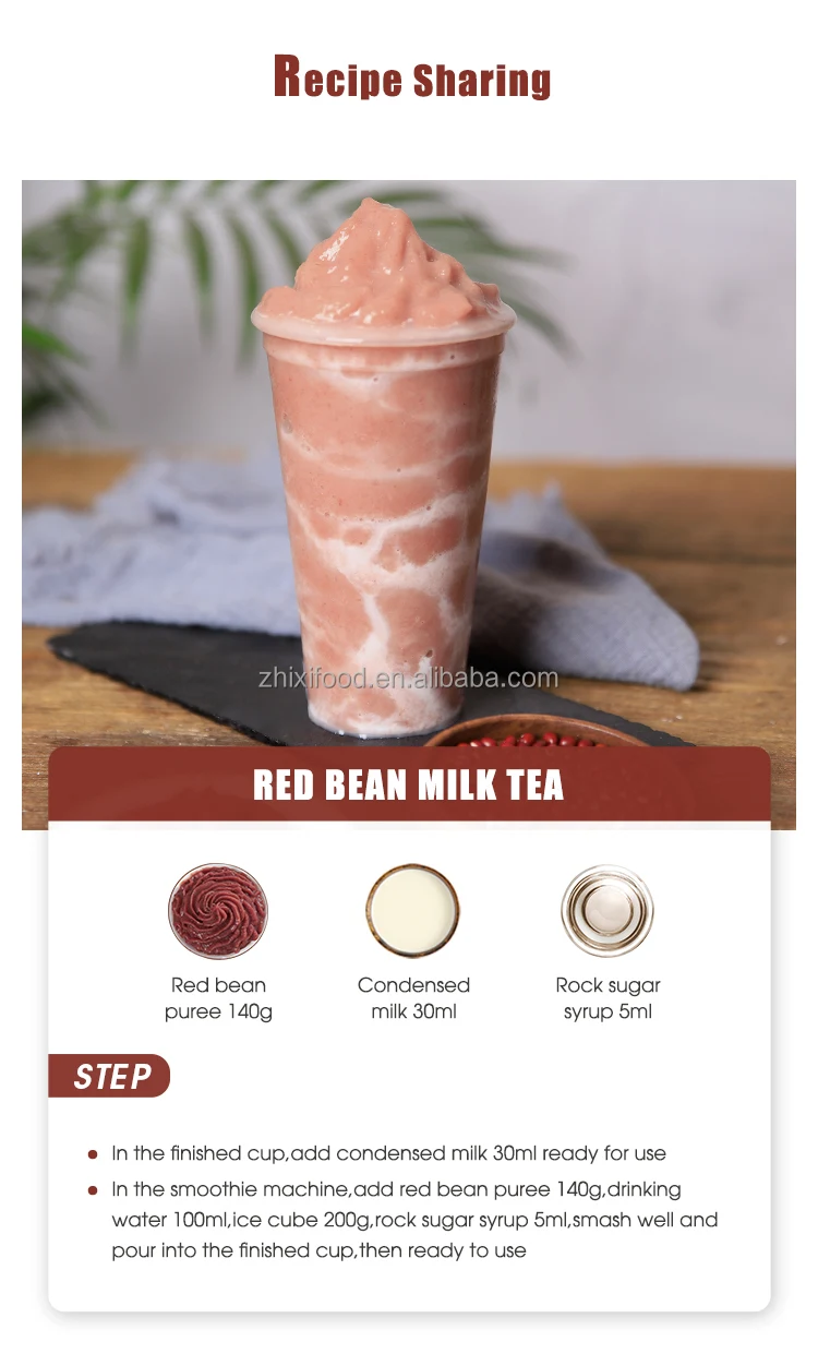Canned Red Bean Paste - Sweet Puree for Bubble Tea & Desserts