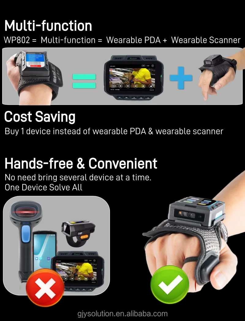 Android Touch Screen Industrial Smart Watch Portable Wearable Mobile ...