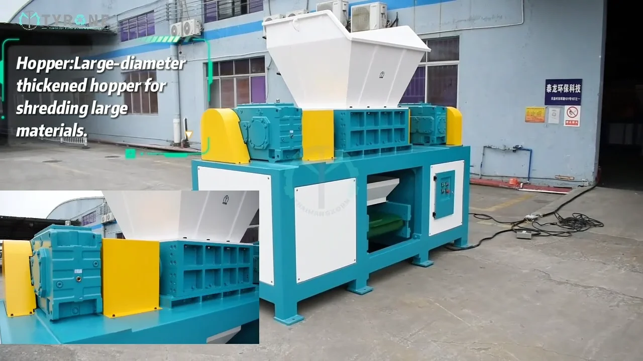 Plastic Lumps Shredding Machine\/double Shaft Shredder For Sale - Buy ...