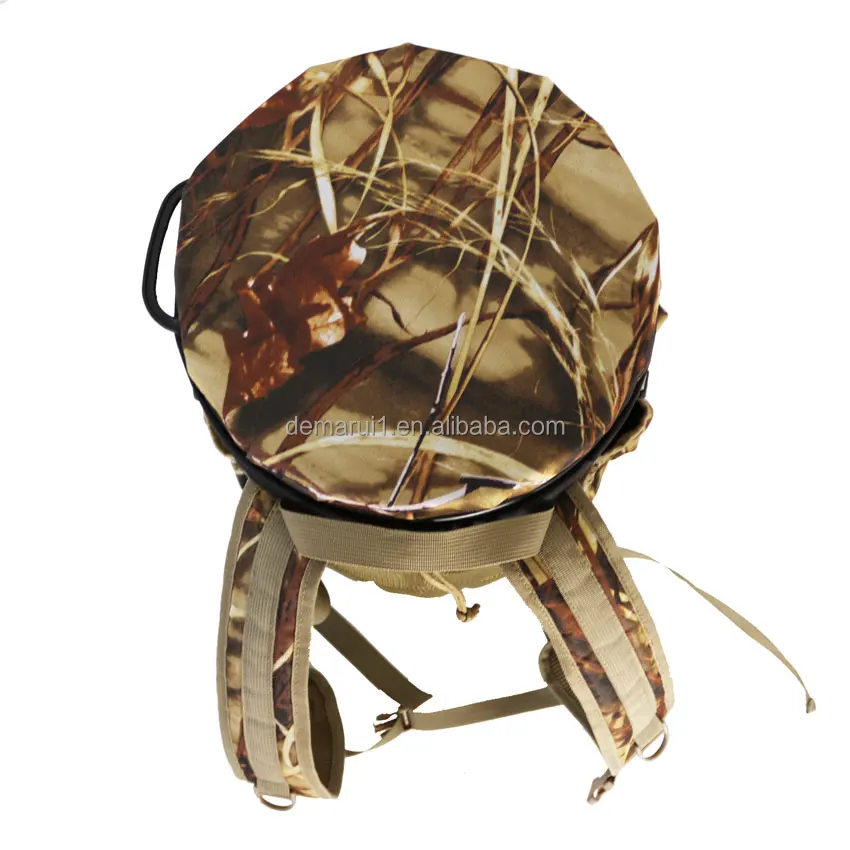 Custom Camouflage Hunting 360 Swivel Seat with Backpack Hunting Plastic ...