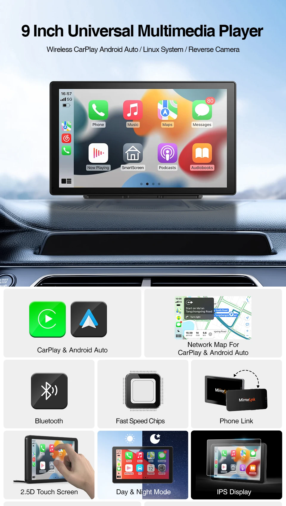 Upgrade Your Car's Navigation with Grandnavi 9" Dash Mount