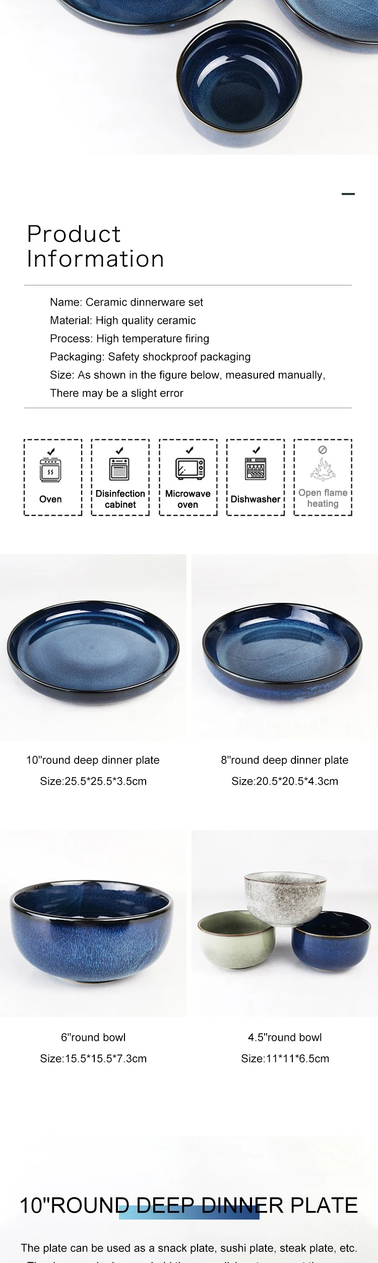 Professional Restaurant Ceramic Dinner Sets - Durable & Stylish