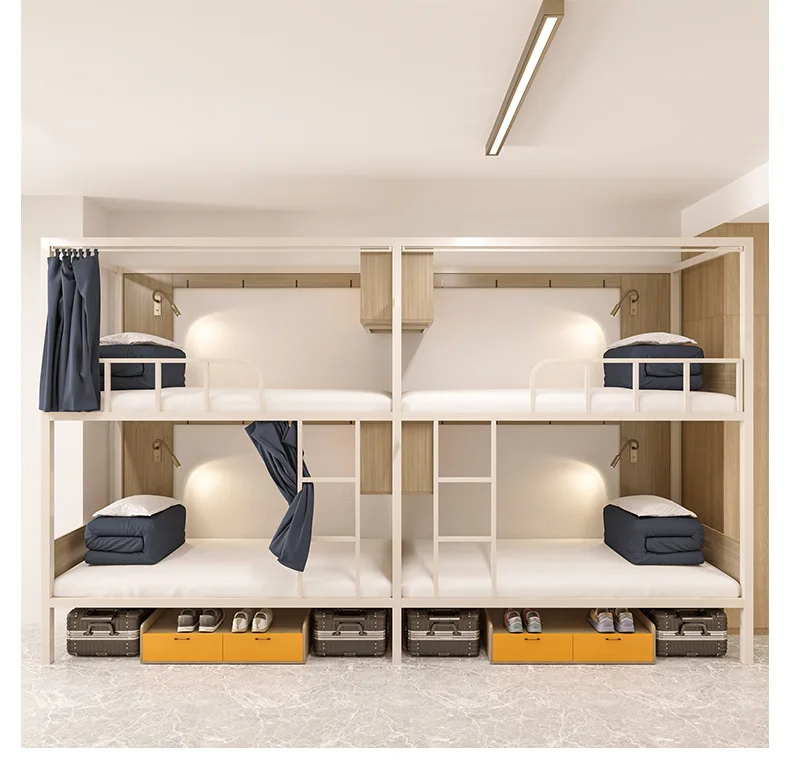 Dormitory High And Low Double-decker Seal Board Bed Double Decker Space ...