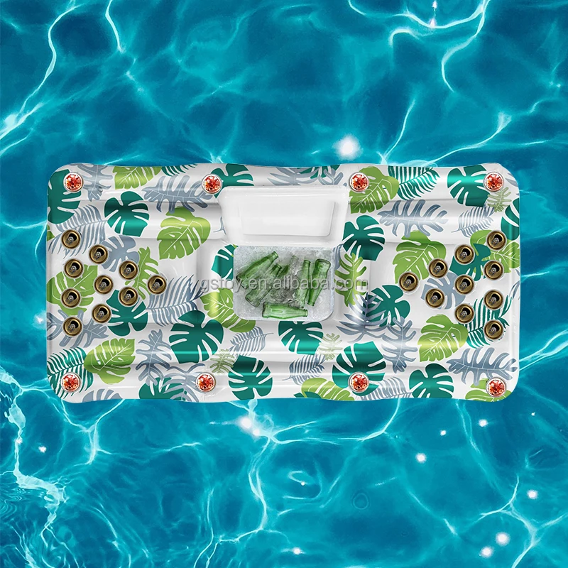 Customizable Patterned Beer Can Pong Table Pvc Salad Tray Pool Float ...