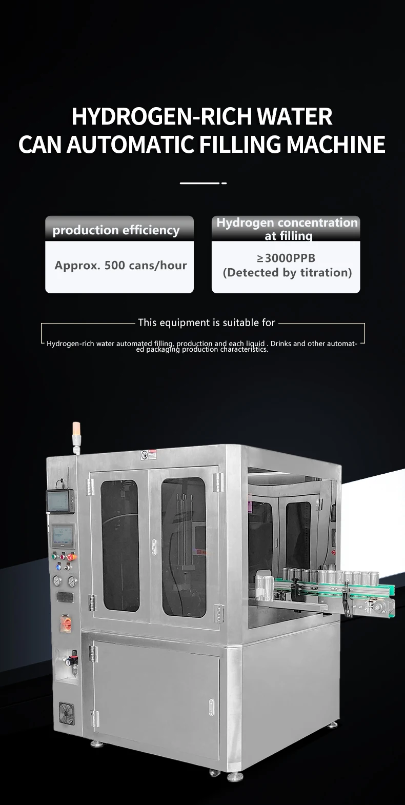 Viserton Hydrogen Rich Water Canning Machine - Smart & Efficient