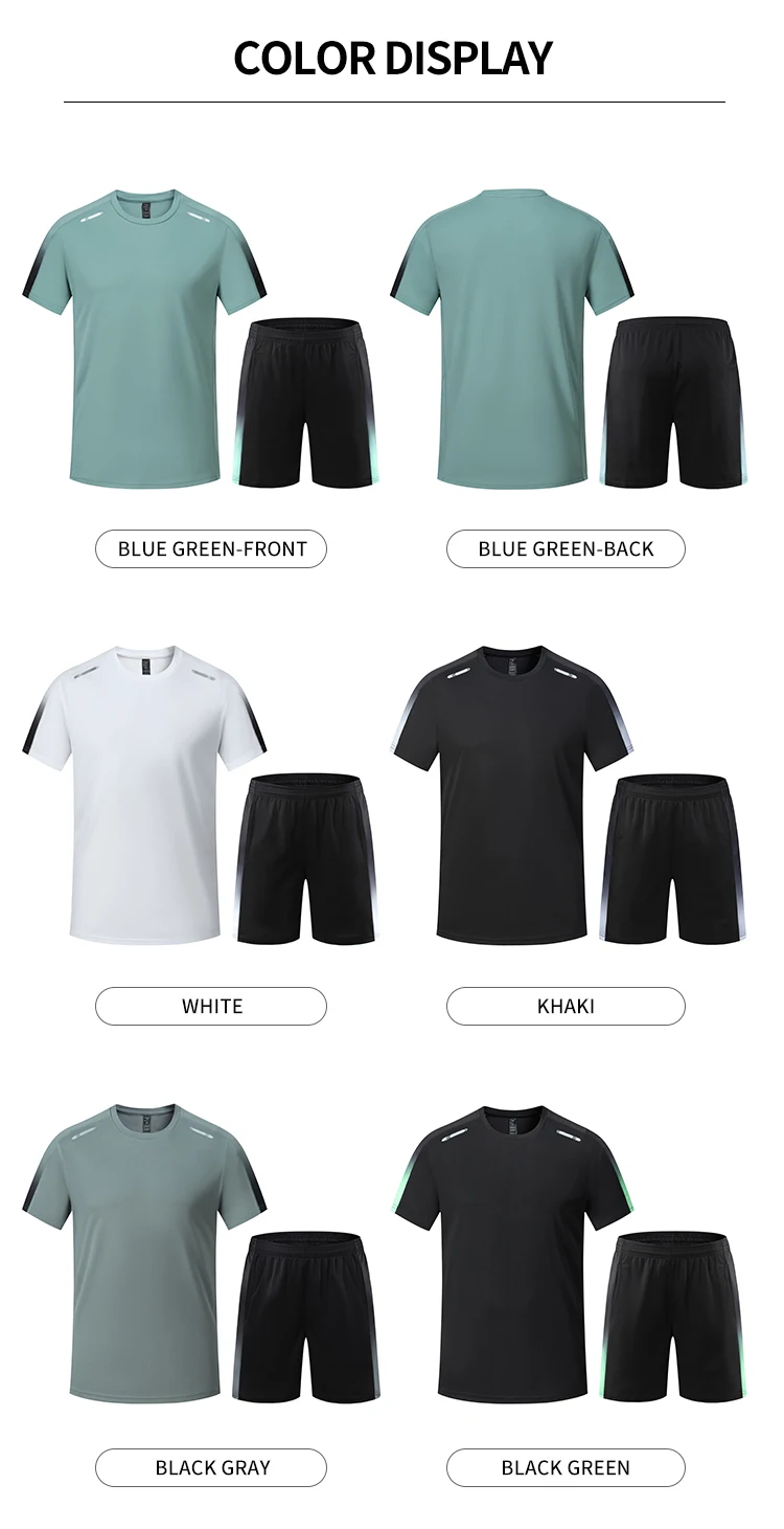 Wholesale Custom Reflective Strip Design Men Sports Set High Quality ...