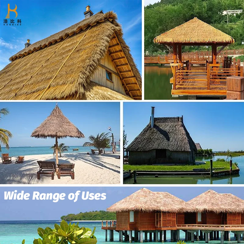 Factory Direct Plastic Roof Rattan Fire Resistant Thatch Roofing ...