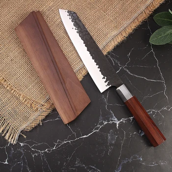 Knife Sheath Wooden Cover Kitchen Knife Guard Protector Sleeve For ...