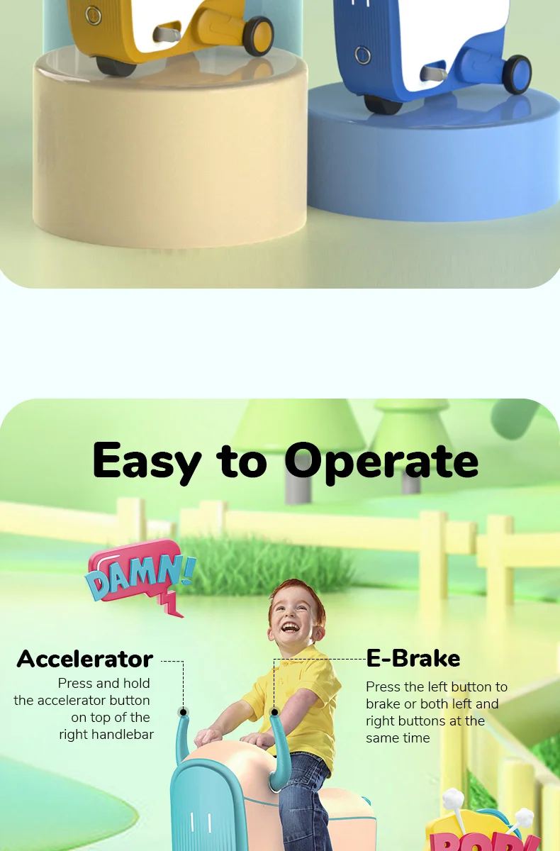 GNU Kids Luggage - Electric Scooter Suitcase for Travel
