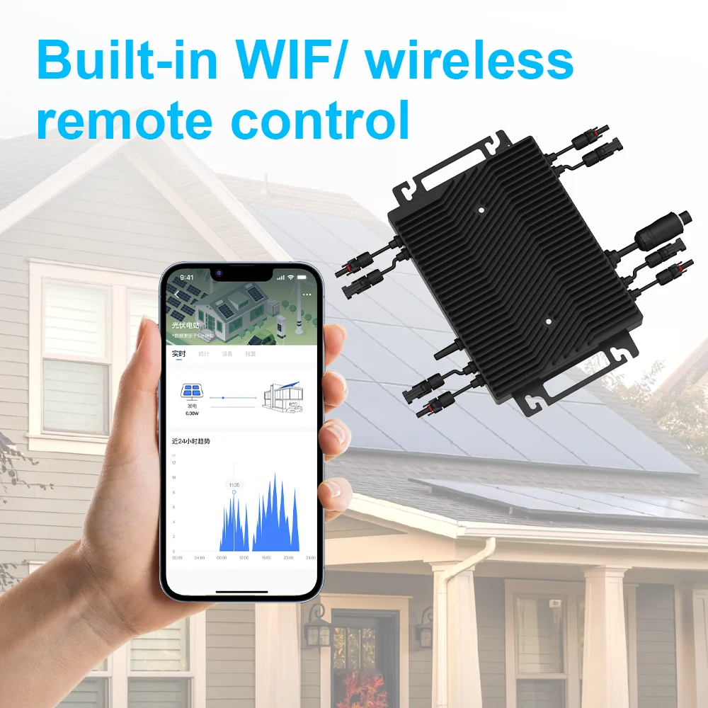 Micro Inversor On-Grid Inverter System Micro Solar 2000W Solar Grid ...