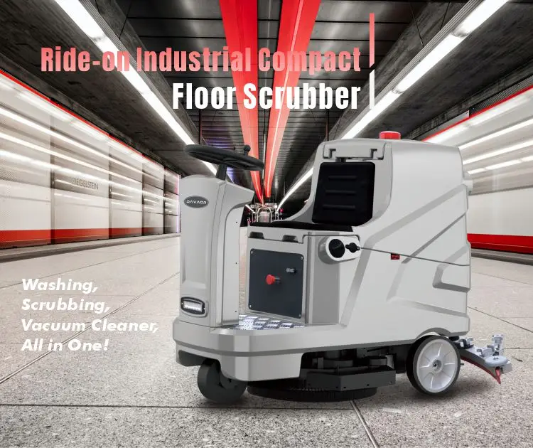 D5s Single Disc Brush Commercial Hard Wood Tile Electric Riding Auto ...