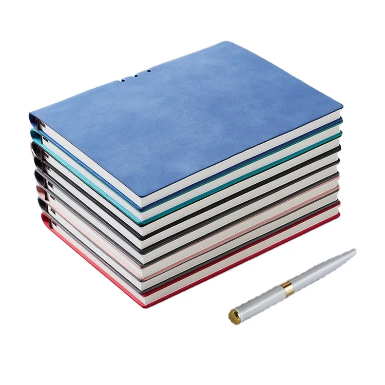 Custom Logo Cheap A5 A6 Business Planner Diary Embossed Pu Leather ...