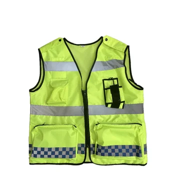 Reflective Vest Traffic Road Construction Rescue Night Patrol Multi ...