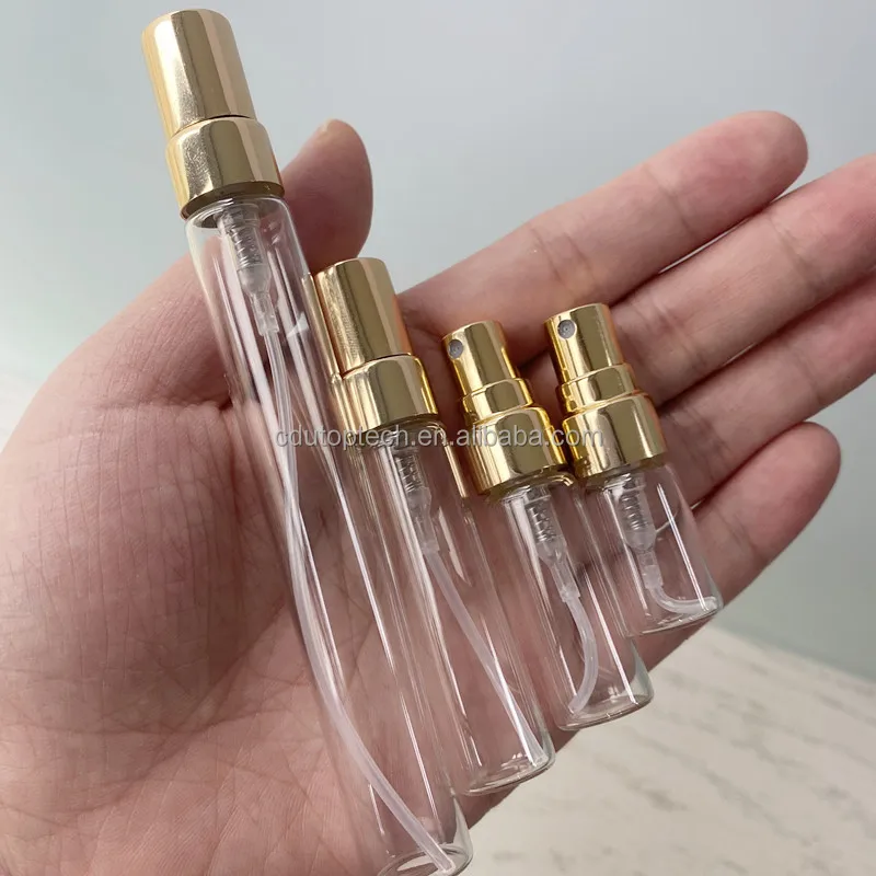 Portable Small Refillable Perfume Atomizer Spray Pump Glass Bottle 2ml ...