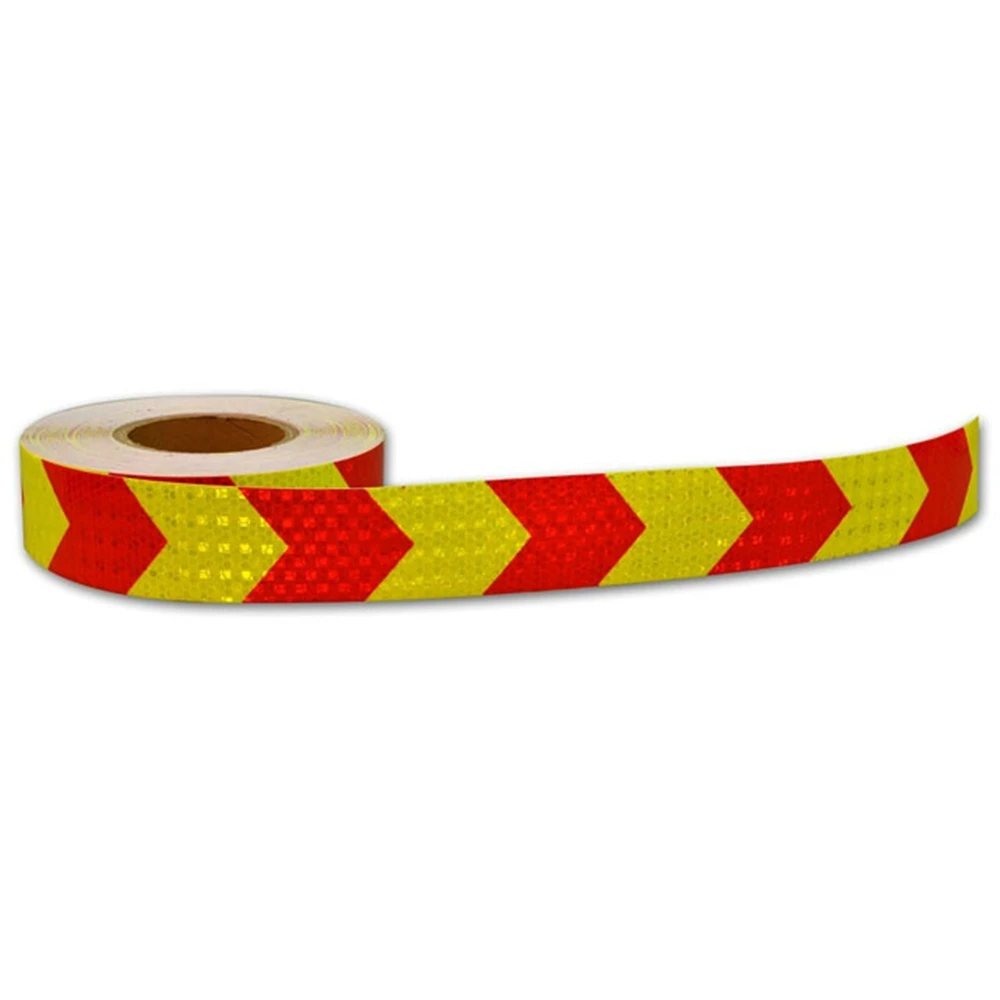 3m PVC Red and White Honeycomb High Visibility Reflective Arrow Warning ...