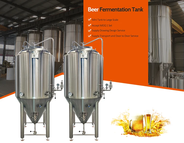 Stainless Steel 1000l Beer Brew Kettle Beer Wort Boiling Tank 1000 ...