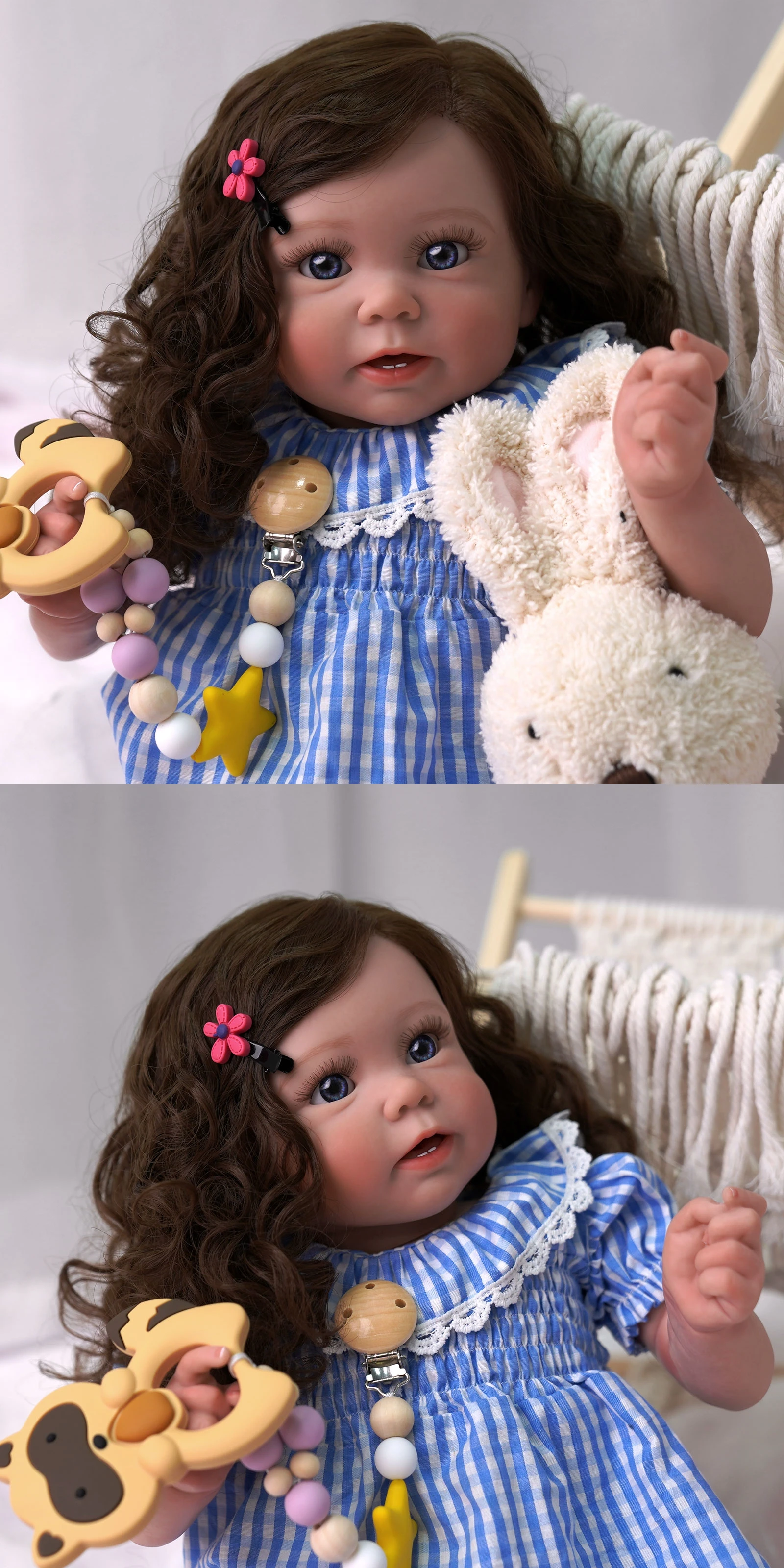 Babeside Lifelike Full Vinyl Baby Silicone Reborn Dolls Toddler Reborn ...