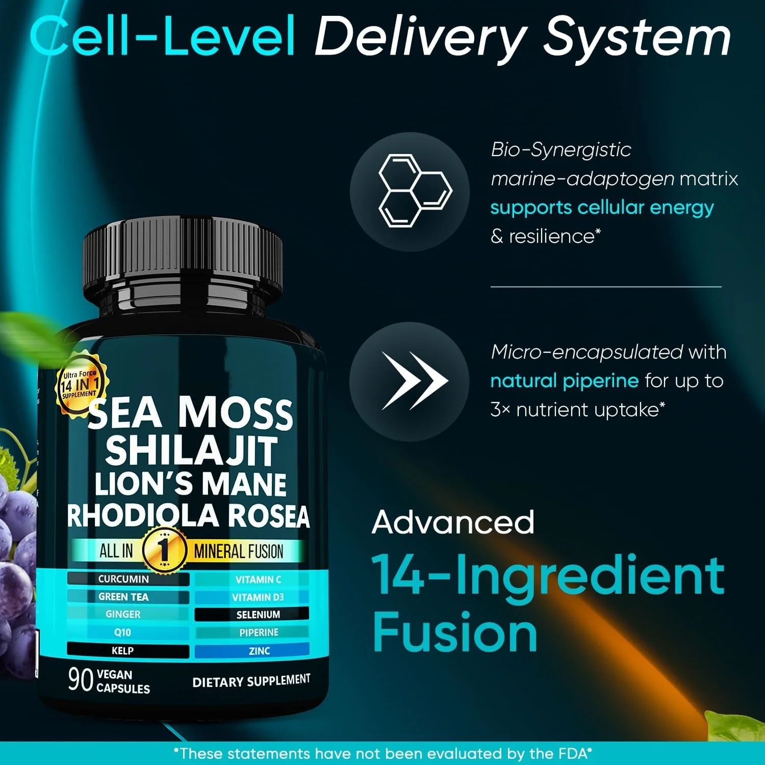 OEM Himalayan Sea Moss Black Seed Oil Ashwagandha Ginger Sea Moss ...