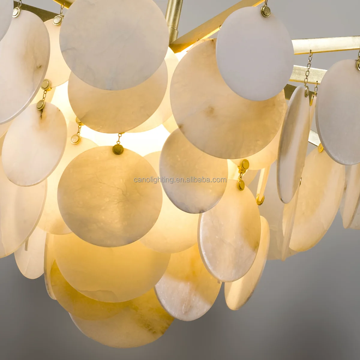 Modern Indoor Lighting - Elegant Villa Calcite Fixture