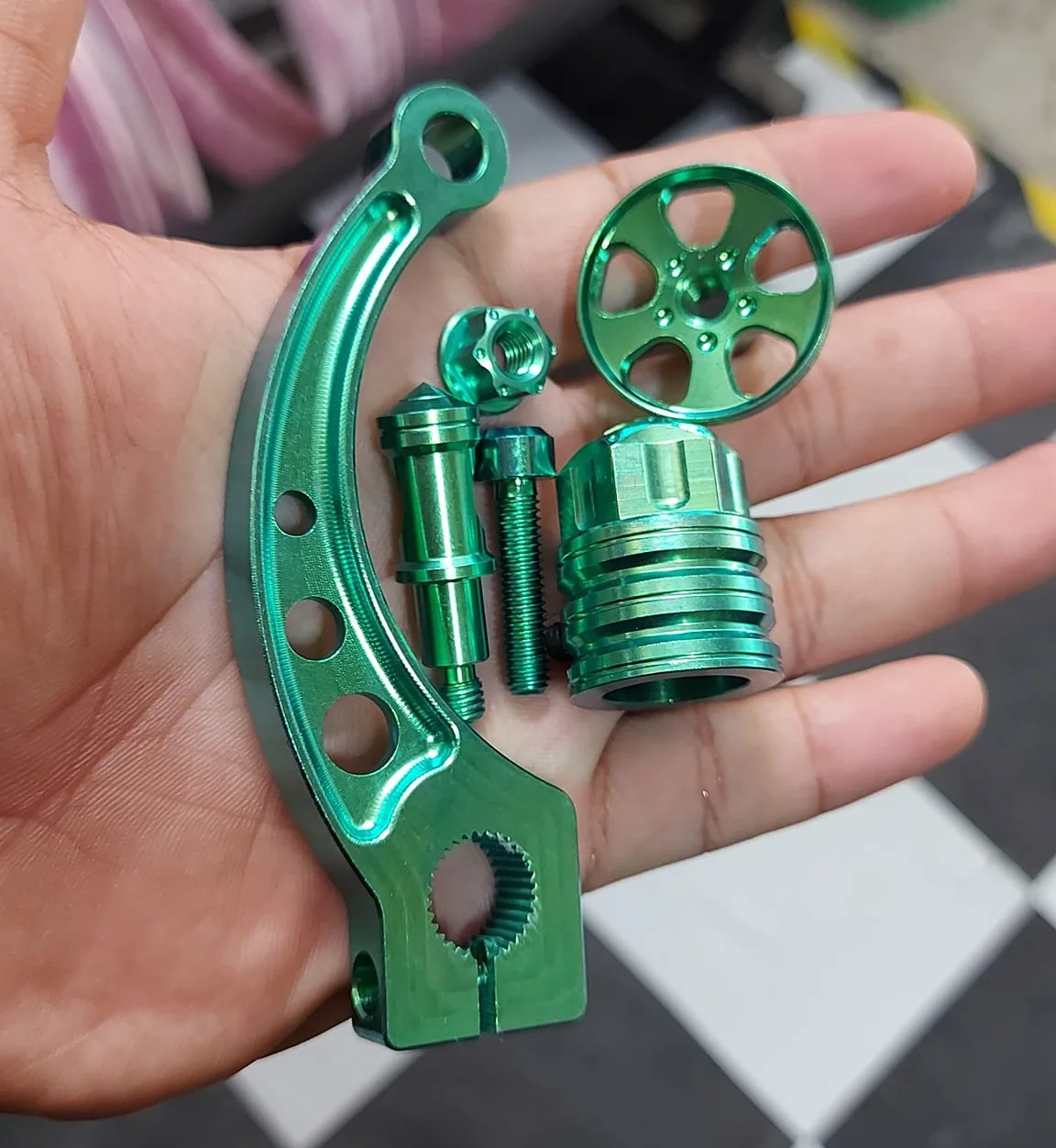 Gr5 Titanium Rear Brake Rocker For Yamaha Motorcycle Brake Pull Rod ...