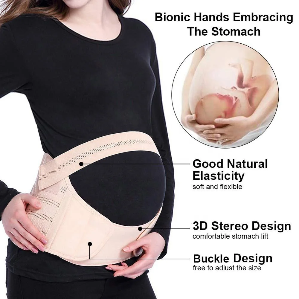 Women Pregnant Abdominal Girdle Back Pregnancy Belly Safety Band ...