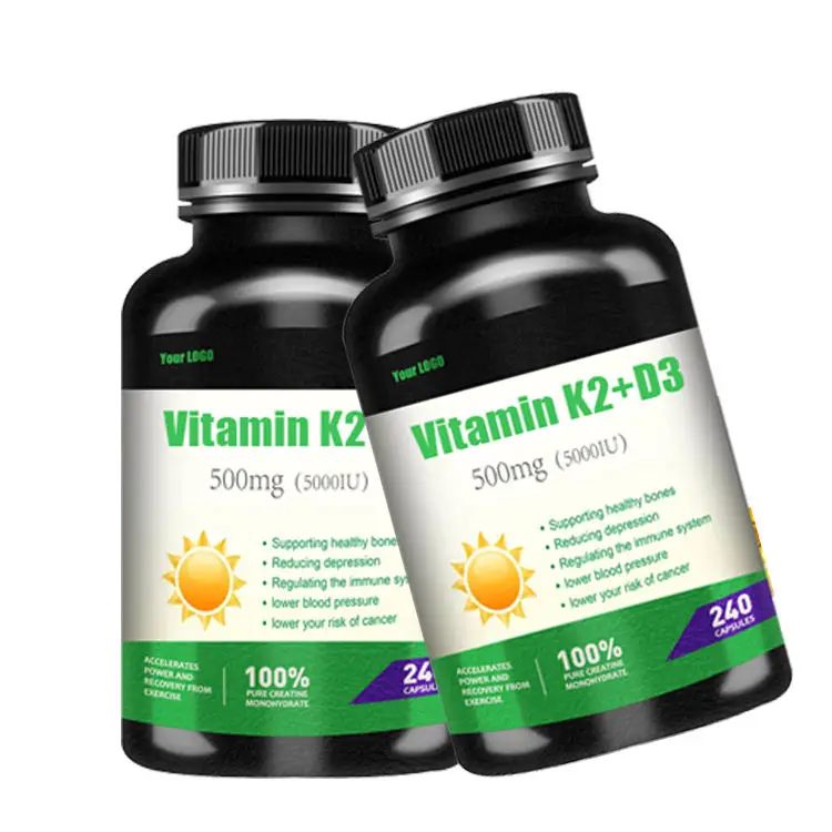 Oem Health Supplement Vitamin K2 Mk7 Softgel Vegan Raw Material 5000iu ...